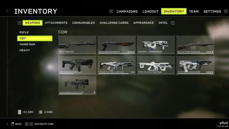 Aliens Fireteam Elite: All Weapons List (V1.0) - KosGames