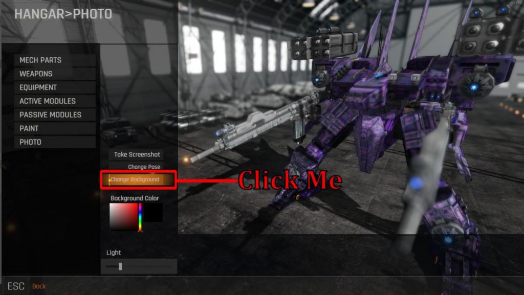 Mecha Knights Nightmare: Cómo cambiar el fondo de las capturas de ...