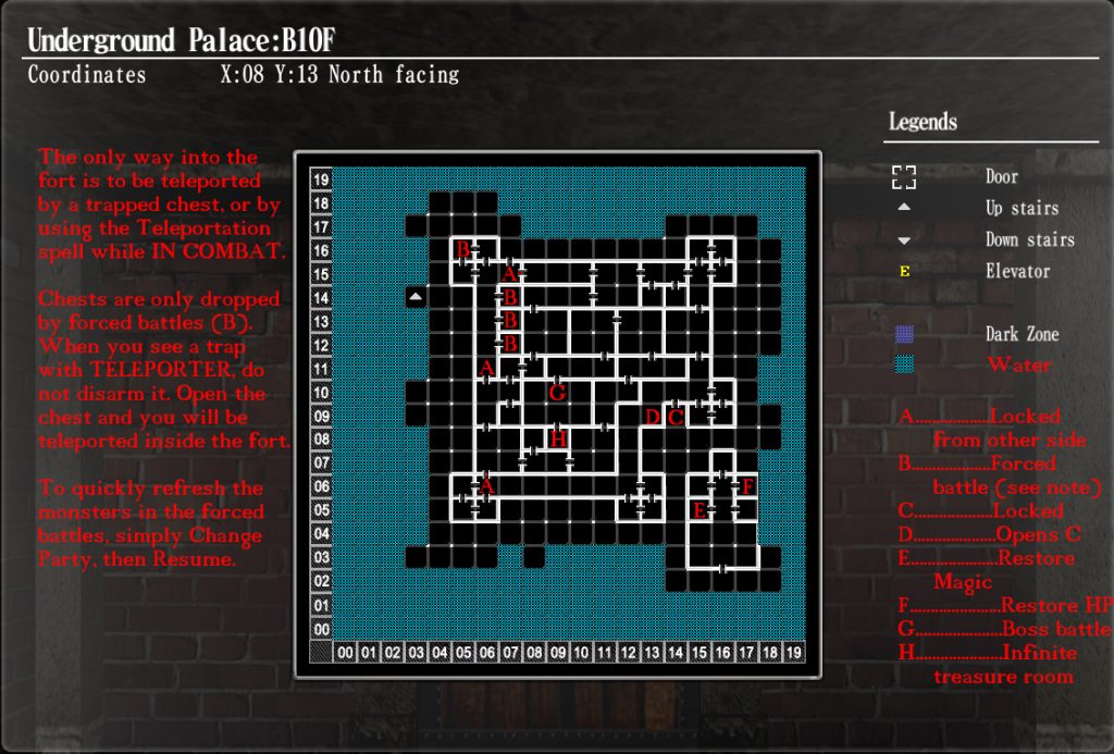 Wizardry The Five Ordeals: Traveler's Property Maps - KosGames