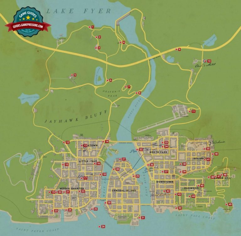 Mafia Definitive Edition: todas as localizações de Foxes - KosGames