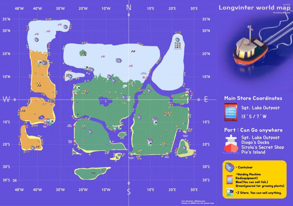 Longvinter: 좌표 지도 - KosGames