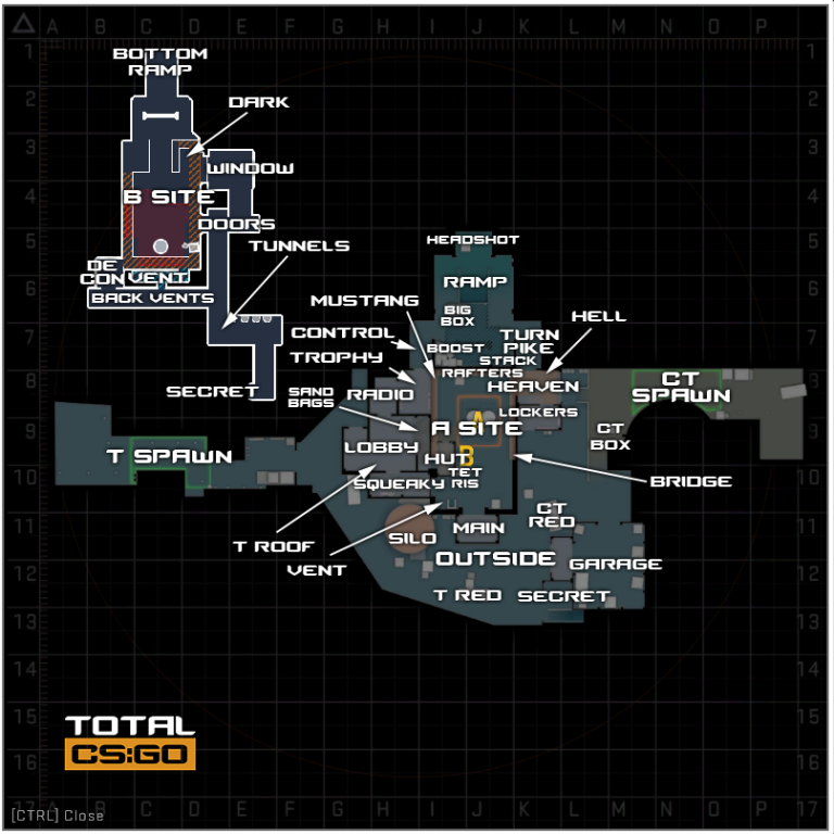 CS GO: All Callouts Map 2022 - KosGames