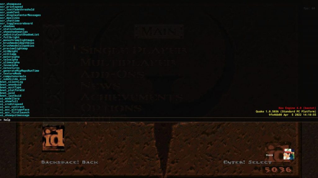 Quake Remastered: Useful Console Commands 2022 - KosGames