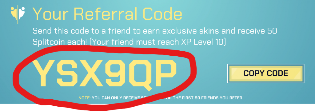 Splitgate: How to Enter an Referral Code - KosGames