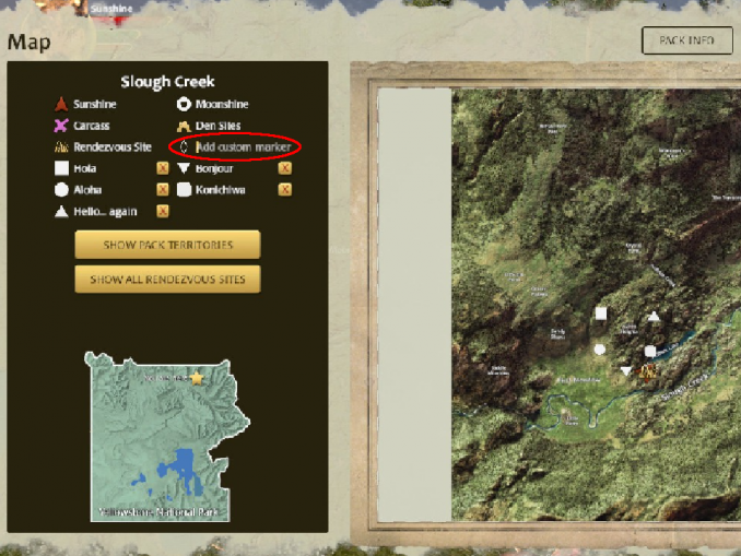 WolfQuest Anniversary Edition How To Make Points On Your Map KosGames