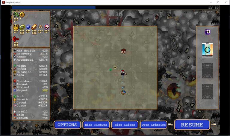 Vampire Survivors: Best Gold and Egg Farming Build - KosGames