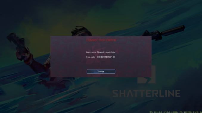 Shatterline: How to Fix 'CONNECTION-01-00' Error - KosGames
