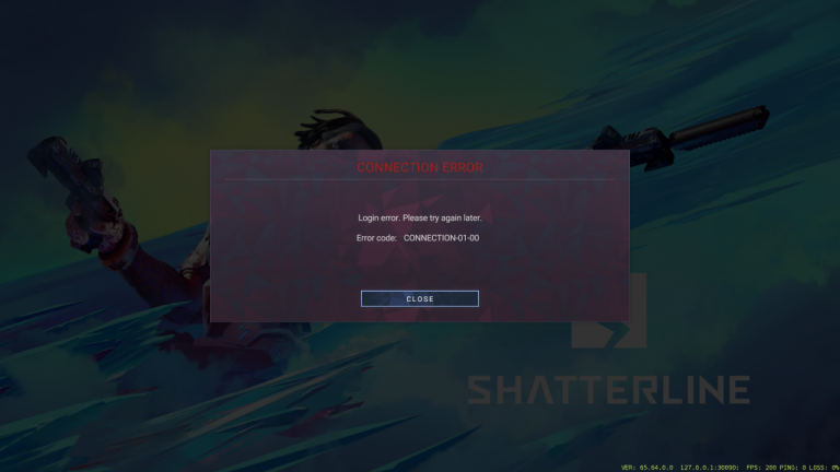 Shatterline: How to Fix 'CONNECTION-01-00' Error - KosGames