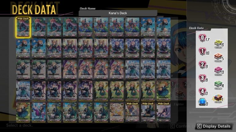 Cardfight!! Vanguard Dear Days: General Guide (Fighter Customization & Deck Customization ...