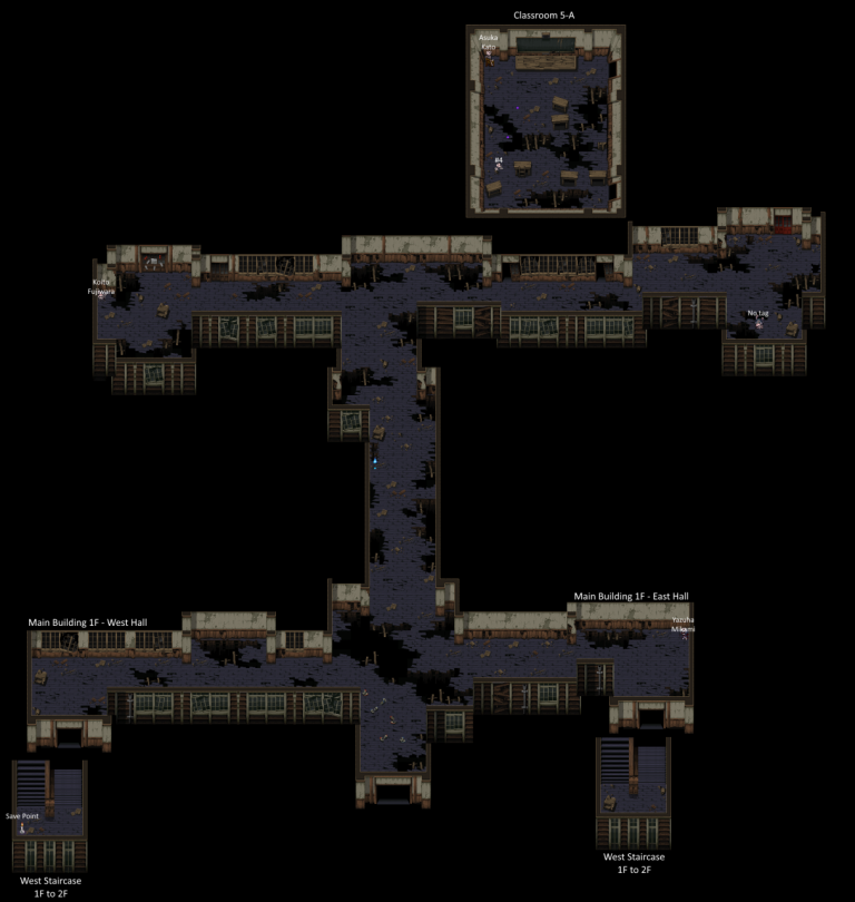 コープスパーティー (2021): チャプター 1 マップ - KosGames