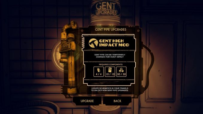 Bendy and the Dark Revival: All Gent Pipe Upgrades Locations - KosGames