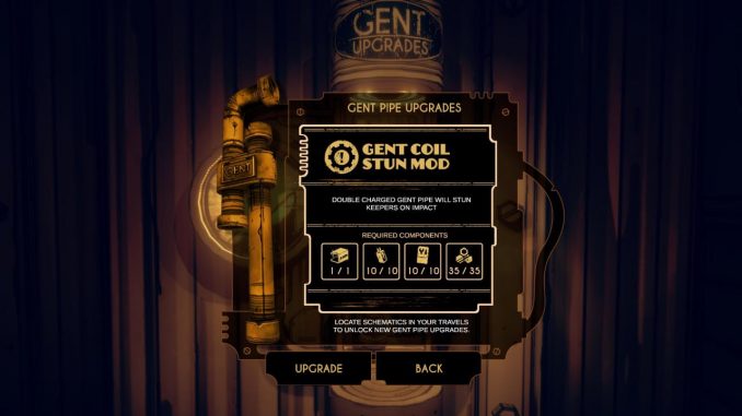 Bendy and the Dark Revival: All Gent Pipe Upgrades Locations - KosGames