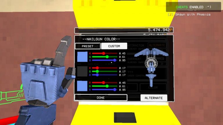 ULTRAKILL: V1 Color Palette for Weapons - KosGames