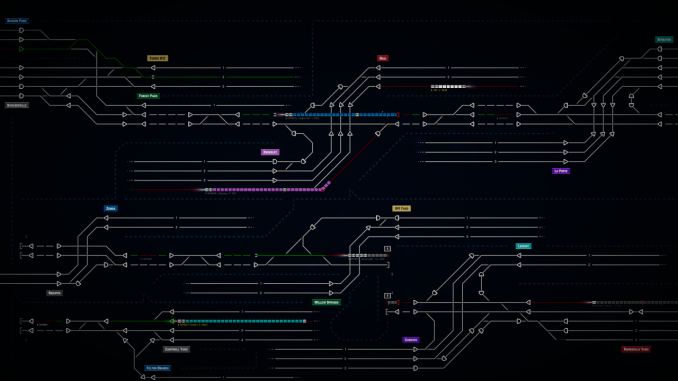 Rail Route: Guide de la carte ferroviaire de Cantwell Belt - KosGames