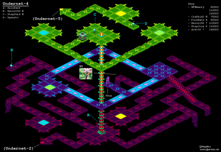 Mega Man Battle Network 3: All Maps - KosGames
