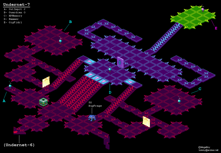 Mega Man Battle Network 3: All Maps - KosGames