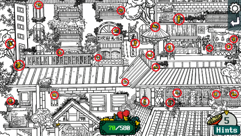 Hidden Cats In Town: All Hidden Cats - KosGames