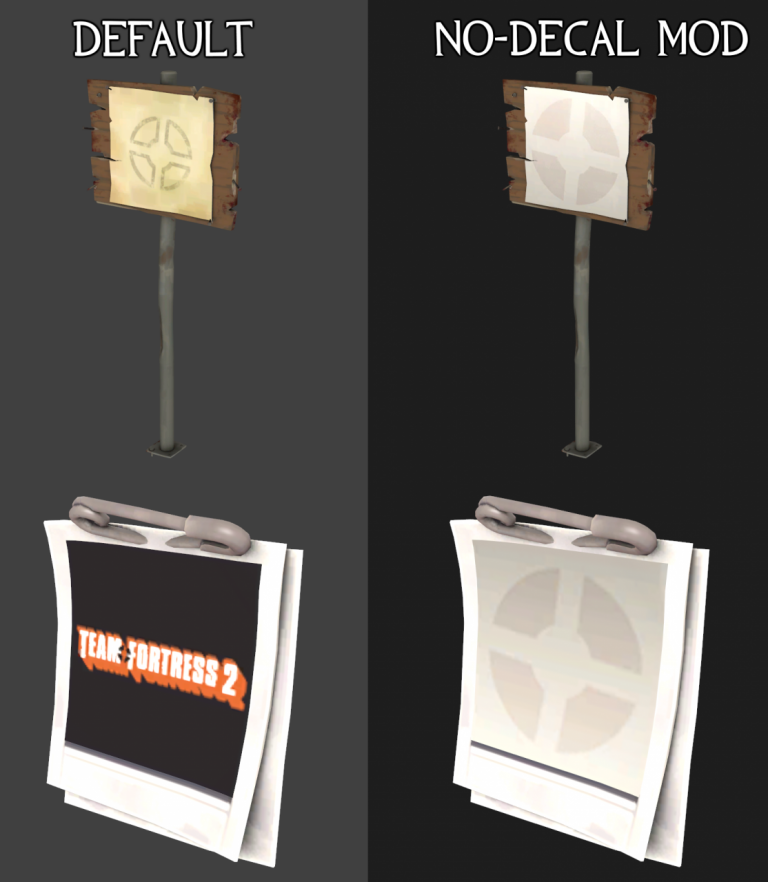 Team Fortress 2: How to Disable Decals on Casual Mode (A Mod that ...
