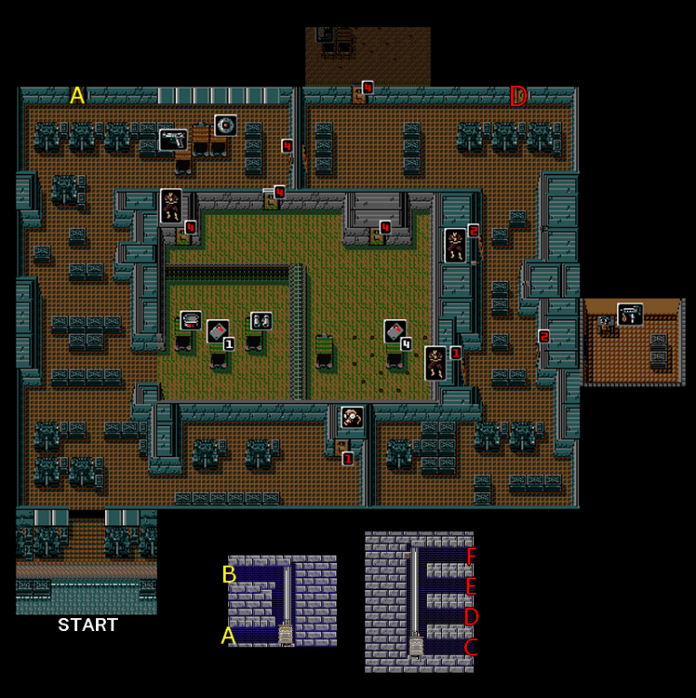 METAL GEAR & METAL GEAR 2: Solid Snake - Todos los mapas - KosGames