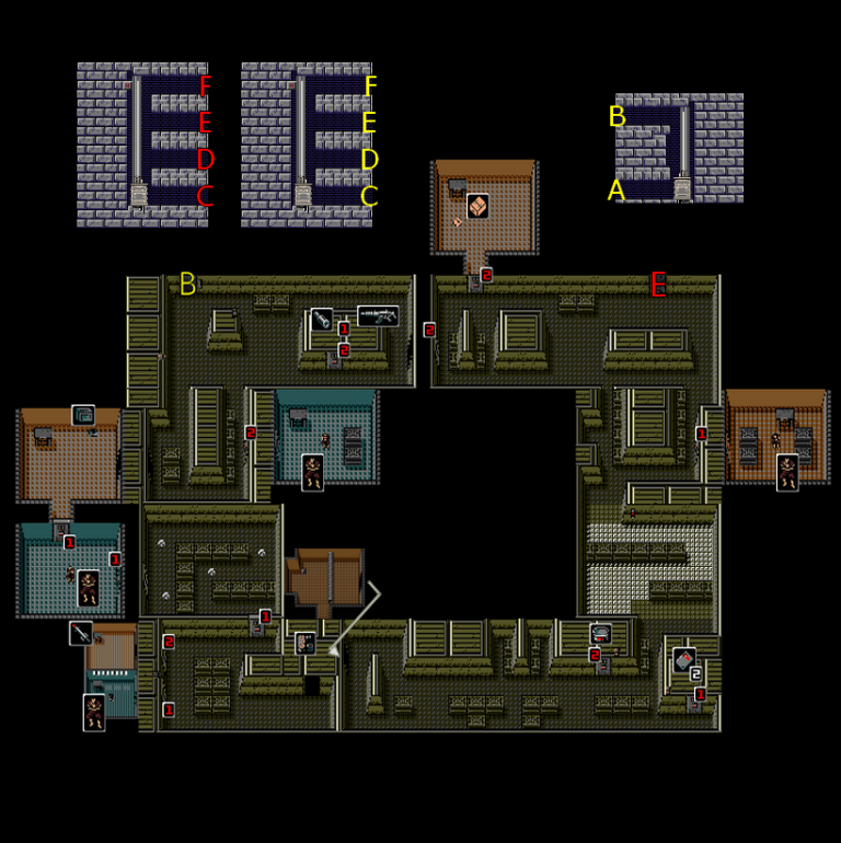 METAL GEAR & METAL GEAR 2: Solid Snake - Todos los mapas - KosGames