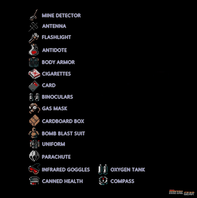 METAL GEAR & METAL GEAR 2: Solid Snake - All Maps - KosGames