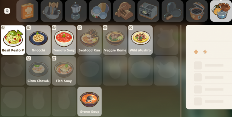 Coral Island: Manual Cooking Recipes - KosGames