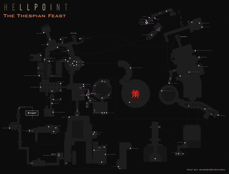 Hellpoint: The Thespian Feast - Map for Demo - KosGames