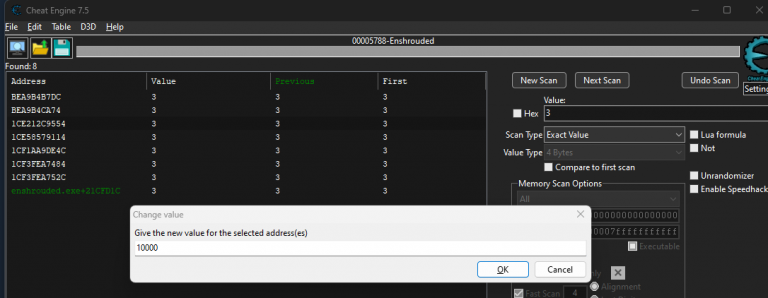 Enshrouded: Cheat Engine で無限のリソースを取得する方法 - KosGames
