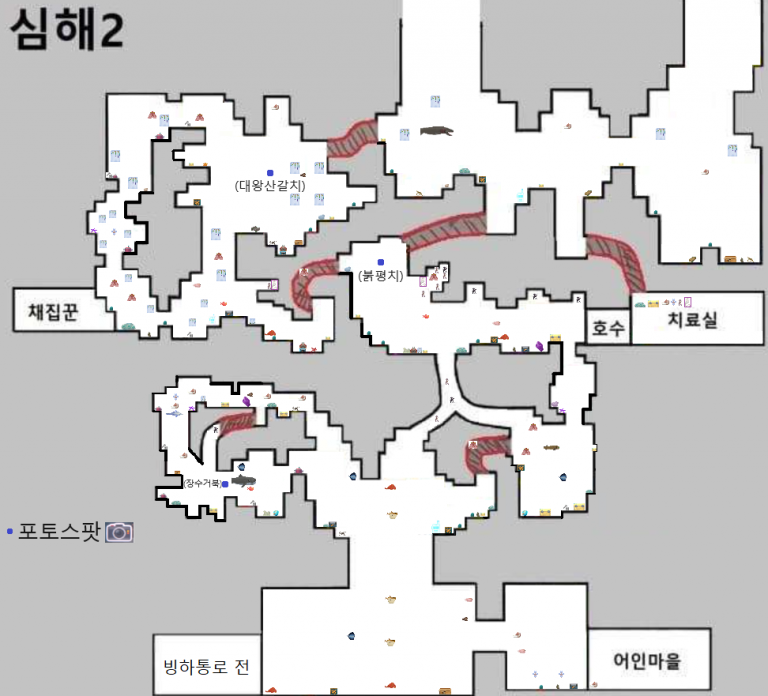 DAVE THE DIVER: ブルーホール深度マップ (アイテムとタツノオトシゴ) - KosGames