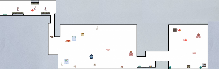 DAVE THE DIVER: Blue Hole Depths Map (Items and Seahorse) - KosGames