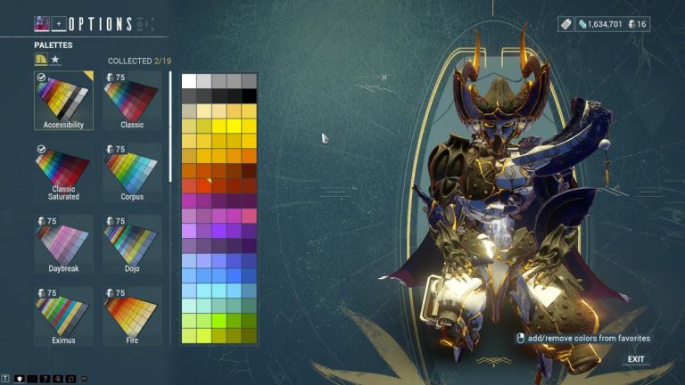 Warframe: Free Color Palette Guide - KosGames